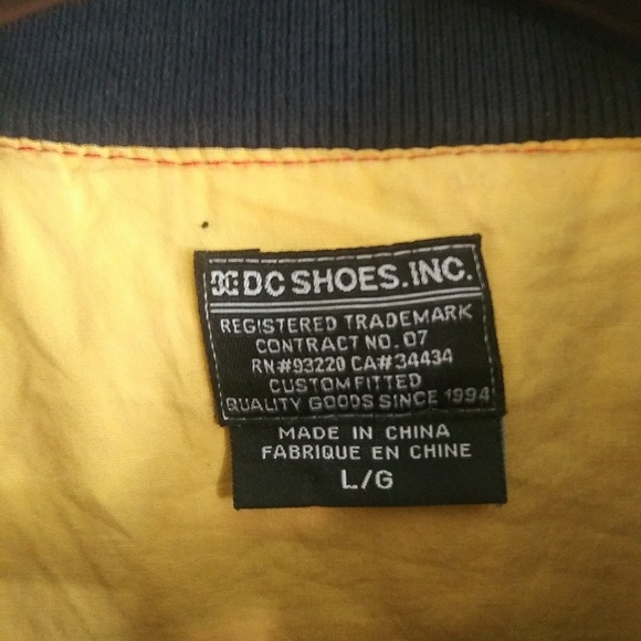 DC | Jackets & Coats | Vintage Dc Shoe Co Varsityletterman Jacket ...